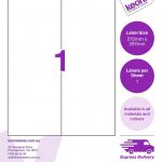 210mm X 297mm A4 LABEL SHEETS WITH ONE BACK SLIT R108 - Keon Labels