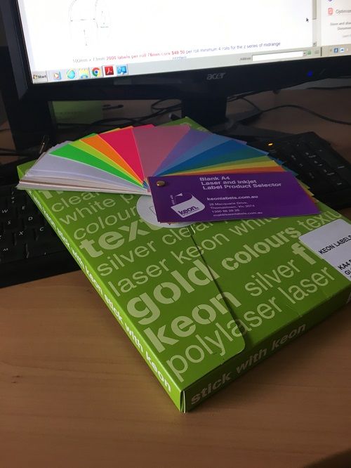 Gloss White Labels & Adhesive Paper Australia | Keon Labels