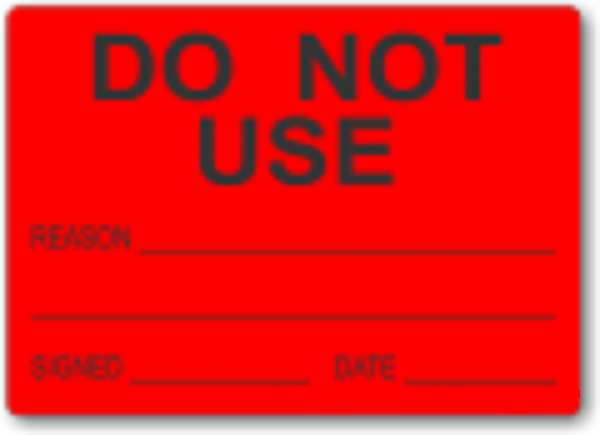 Do not use label | Keon Labels
