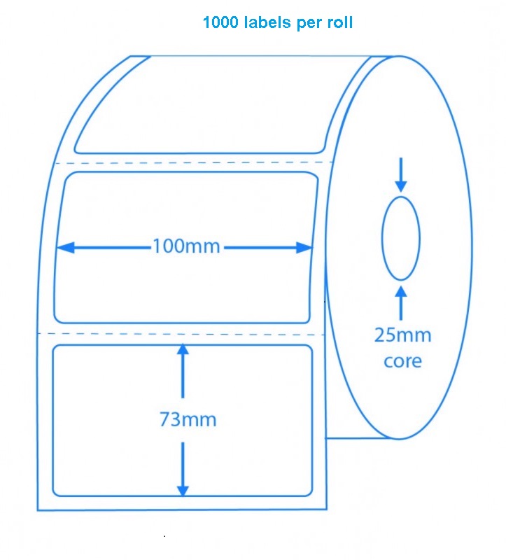 Direct thermal removable cabinetry roll labels 1000 per roll | Keon Labels